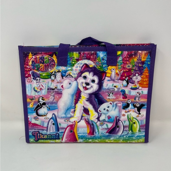 Lisa Frank | Other | Lisa Frank Tikanni Husky Trifold Portfolio Storage ...